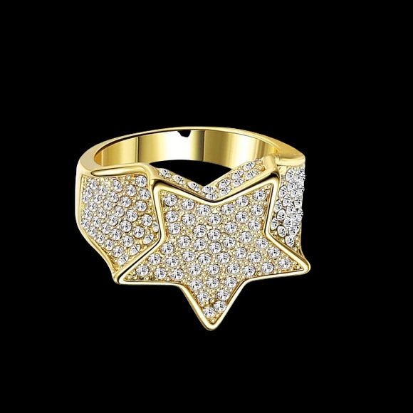 Accessories | Iced Out Star Pave Ring | Poshmark